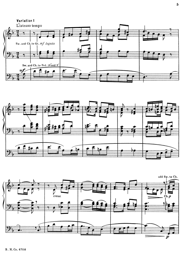 Theme, Variations and Fugue, by George Whitefield Chadwick, Order Online