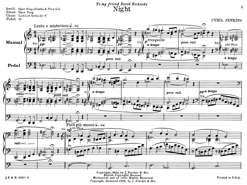Dawn & Night, by Cyril Jenkins, Order Online