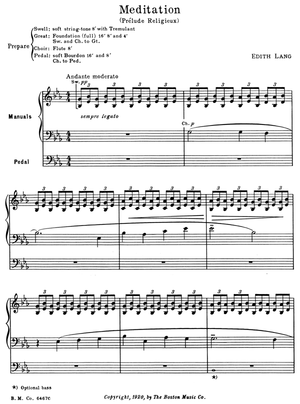 Meditation, by Edith Lang, Order Online